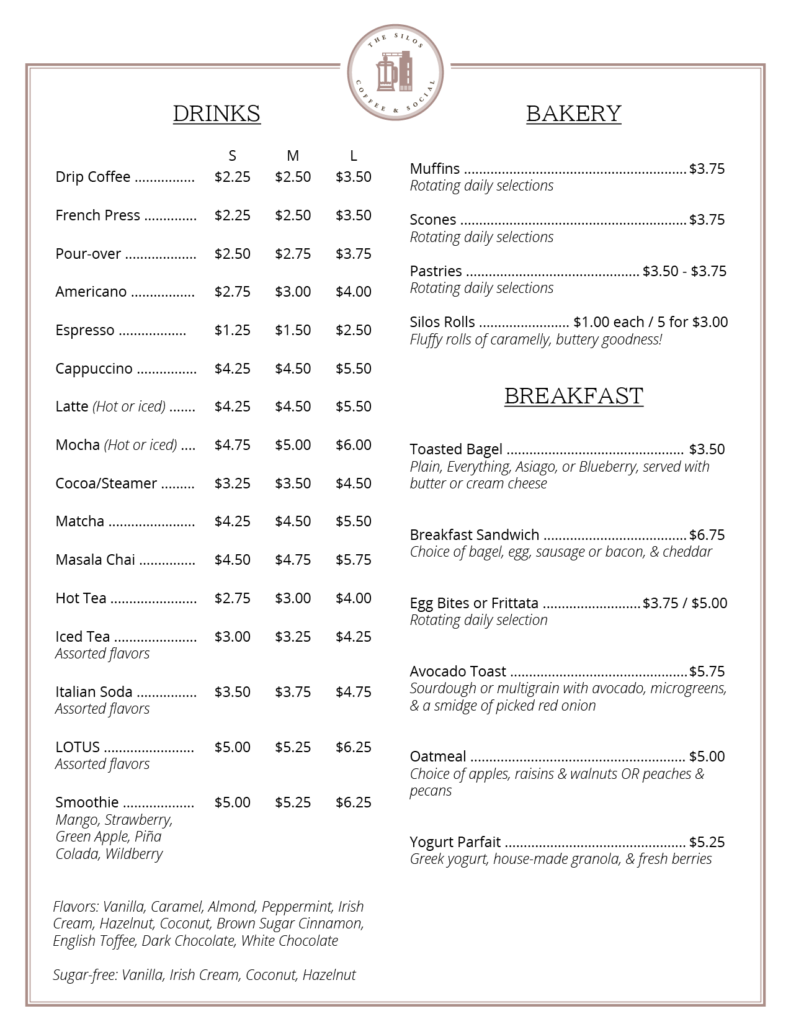 Menu | Silos & Social